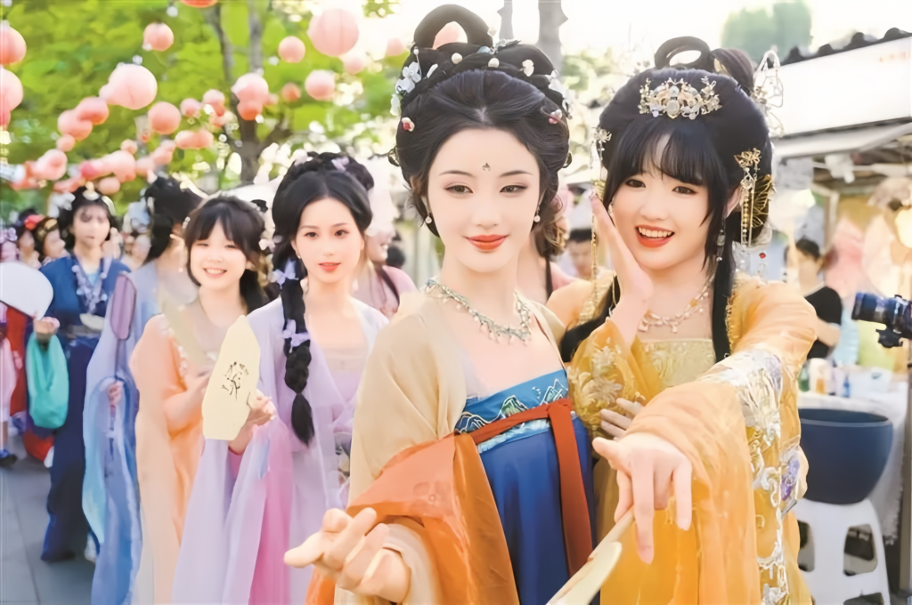 An Enchanting Hanfu Show at Qingping Ancient Market!